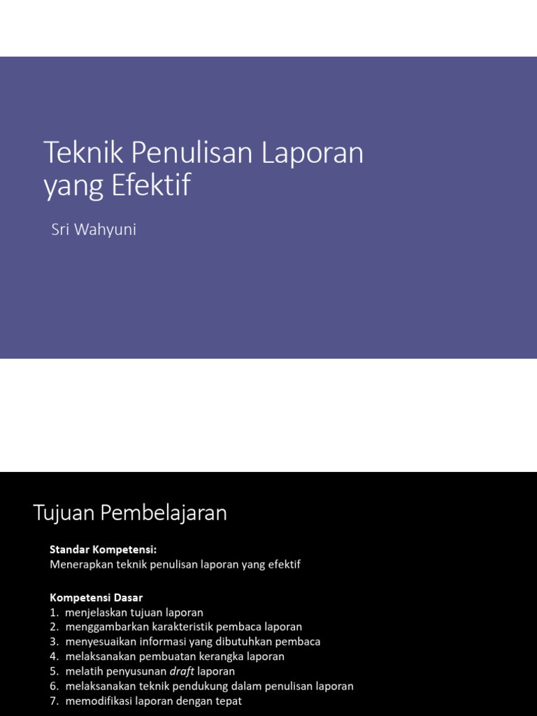 Teknik Menulis Laporan Yang Efektif | PDF | Komputer