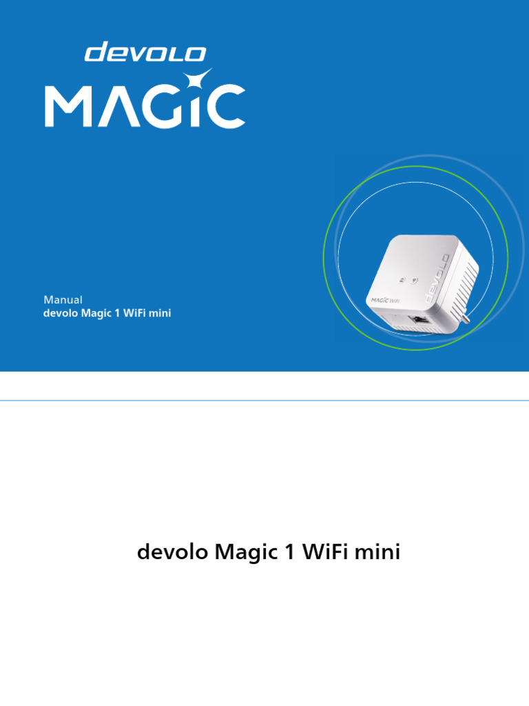 Devolo Magic 1 WiFi Mini 0421 en Online | PDF | Wi Fi | Computer Network