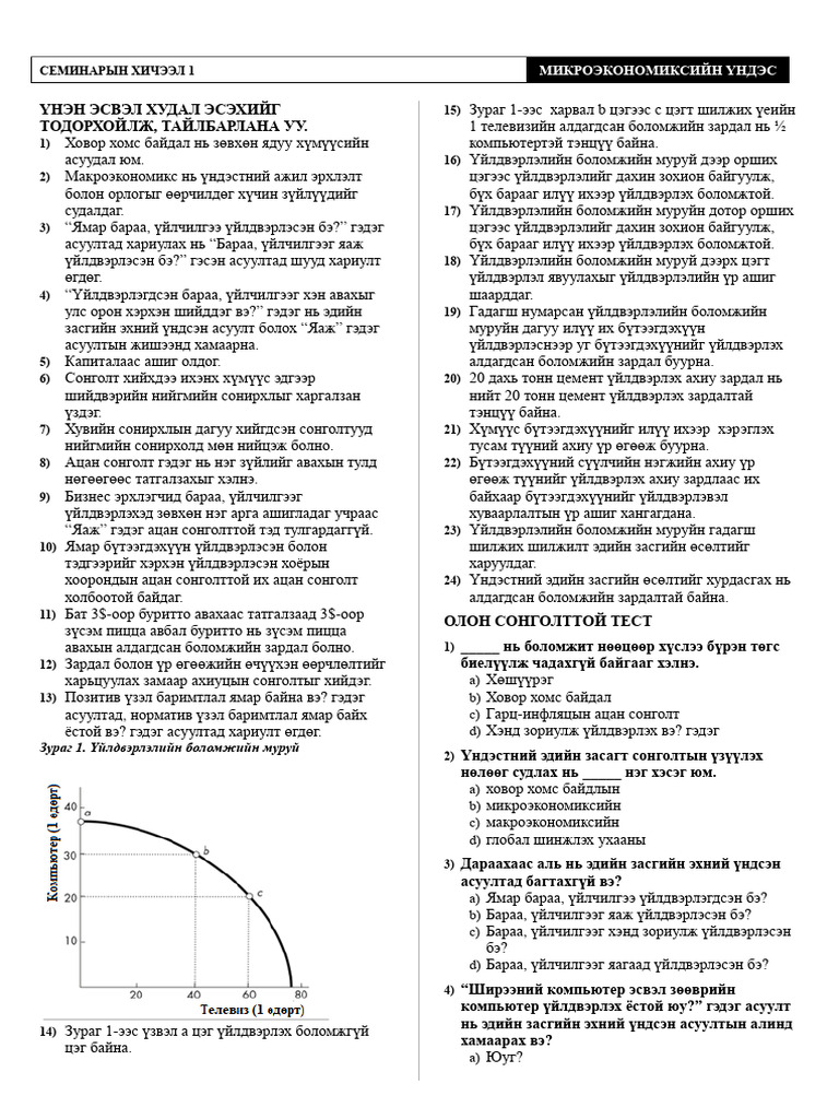 Micro Seminar1 | PDF