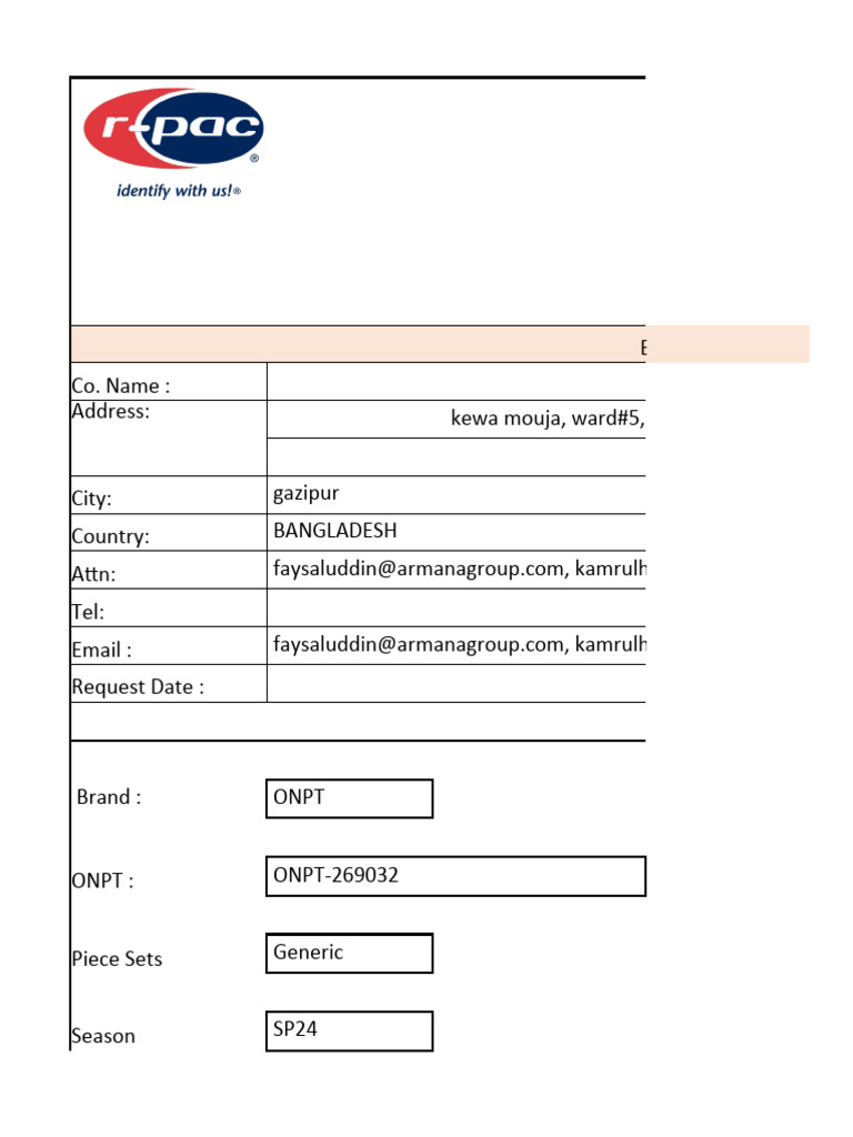 Gap Purchase Order for Denimach Ltd | PDF | Computing