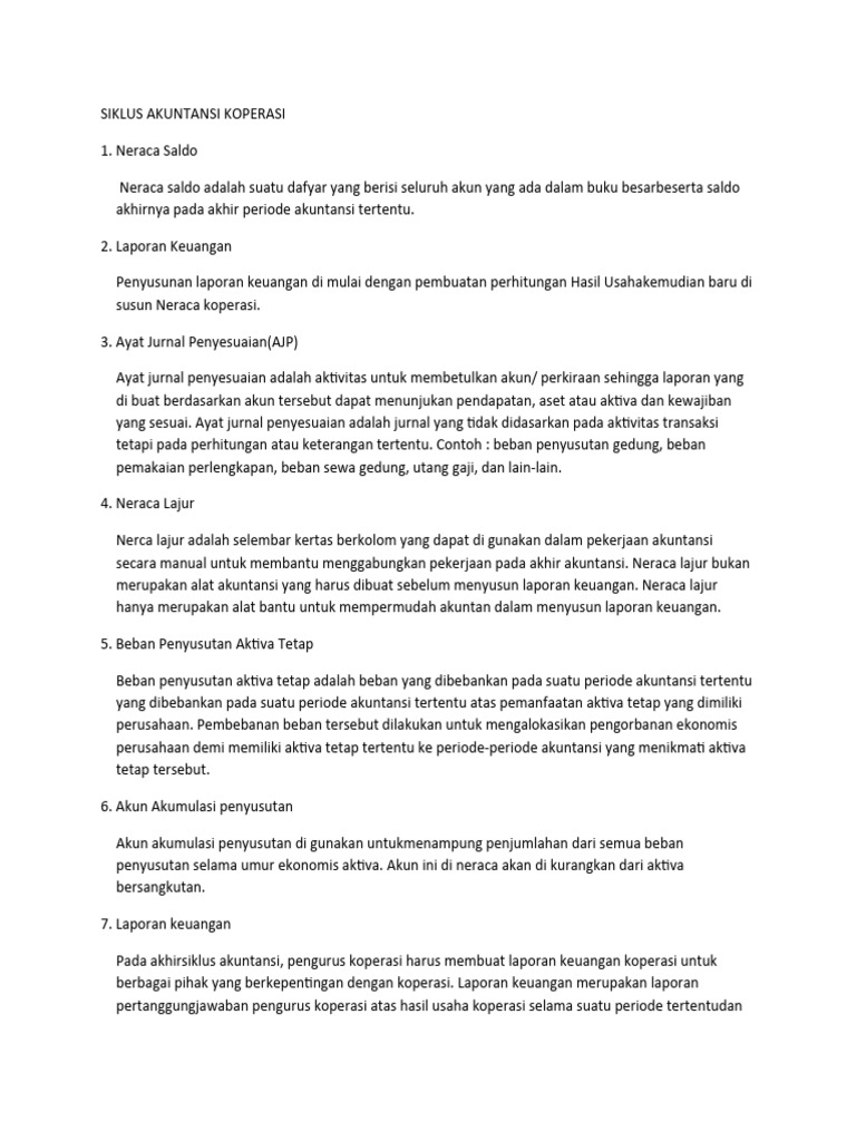 Siklus Akuntansi | PDF | Pengelolaan Keuangan & Uang