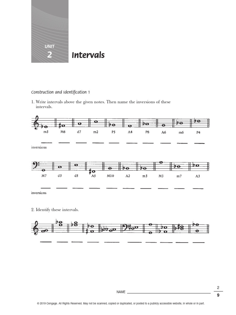 Interval Construction and Identification Exercises | PDF | Interval ...