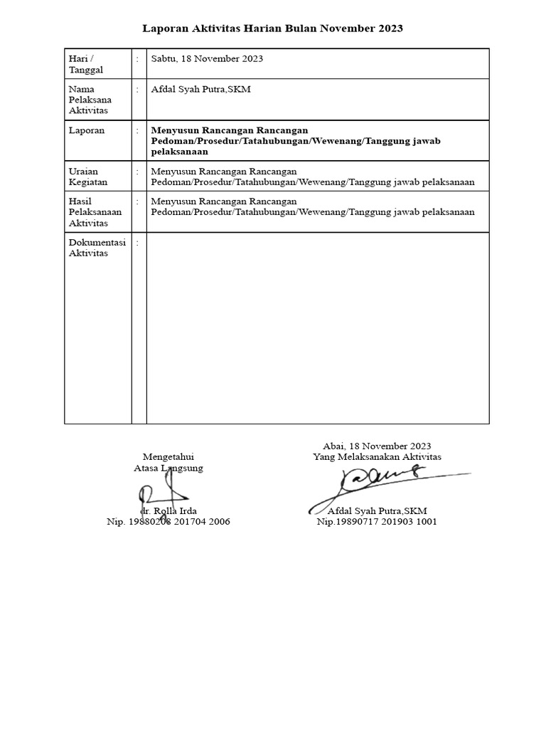 TTD 18 - 11 - 2023 Menyusun Rancangan Rancangan Pedoman - Prosedur ...