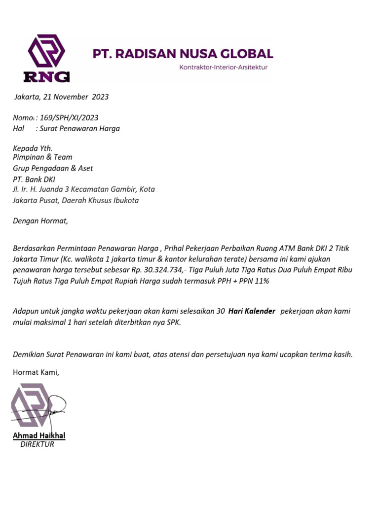 SPH Perbaikan Ruang ATM Bank DKI 2 Titik Jakarta Timur (Kc. Walikota 1 ...