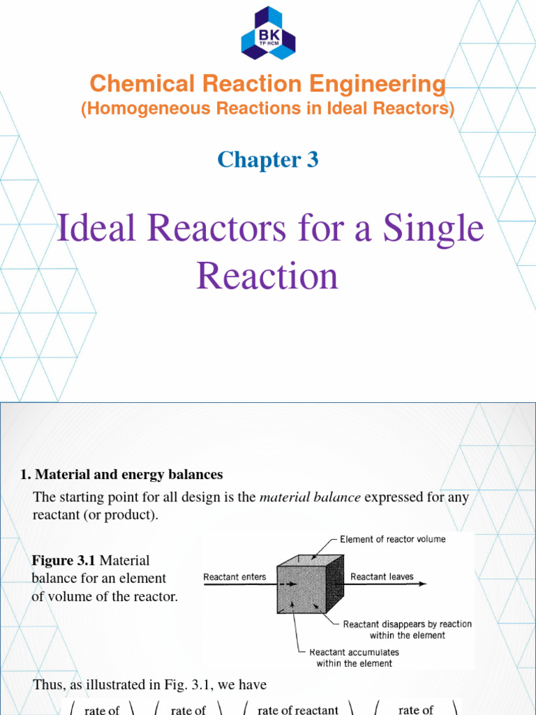Ideal Reactors for Homogeneous Reactions | PDF | Chemical Reactor ...