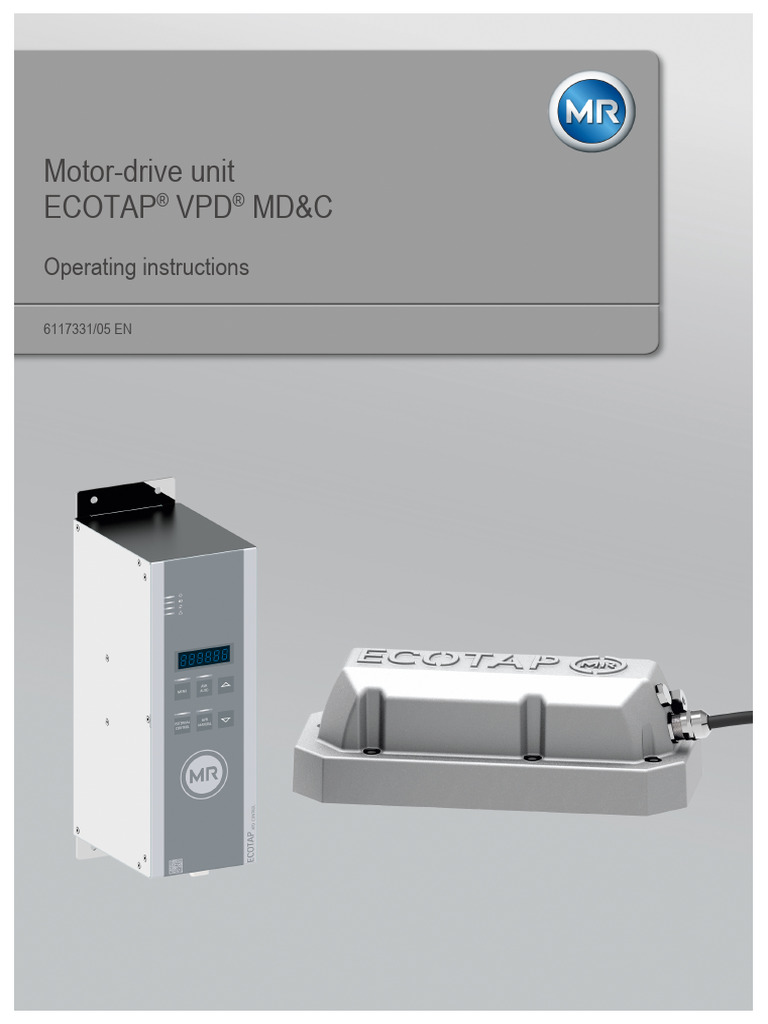 ECOTAP® VPD® MD&C Motor-Drive Unit Operating Instructions 6117331 05 en ...