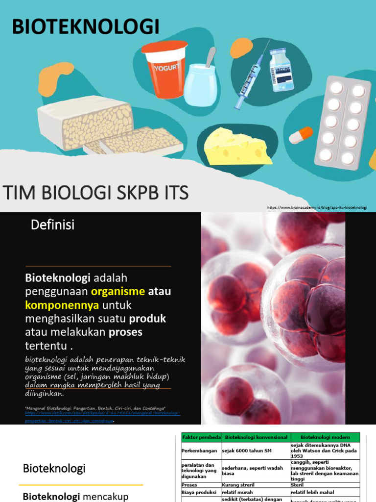 Bioteknologi di SKPB ITS: Definisi dan Peran | PDF