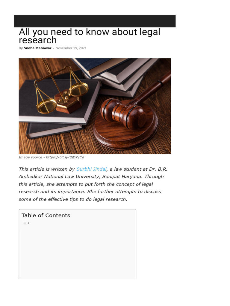 T Legal Research | PDF | Experiment | Methodology