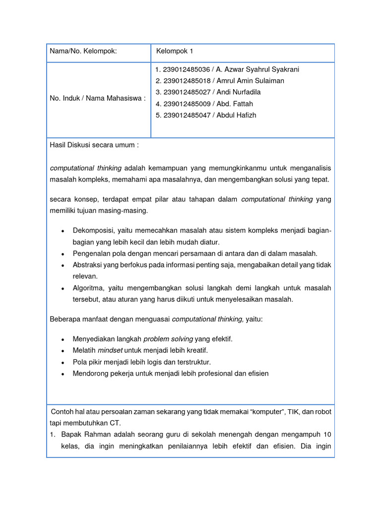 Topik 1 Ruang Kolaborasi | PDF