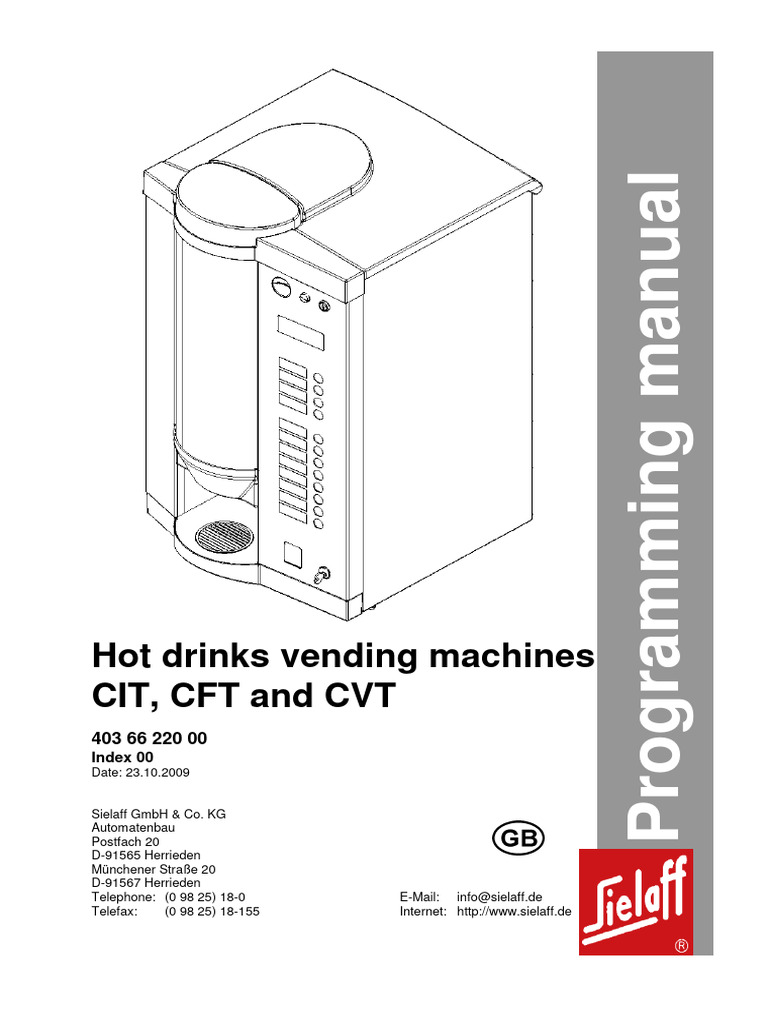 Manual Utilizare Sielaff Sielissimo | PDF