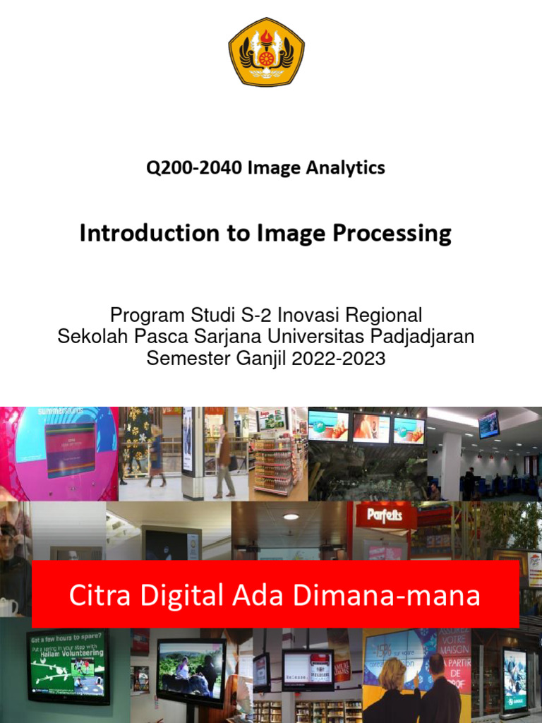 Intro To Image Processing | PDF | Computer Vision | Image Editing