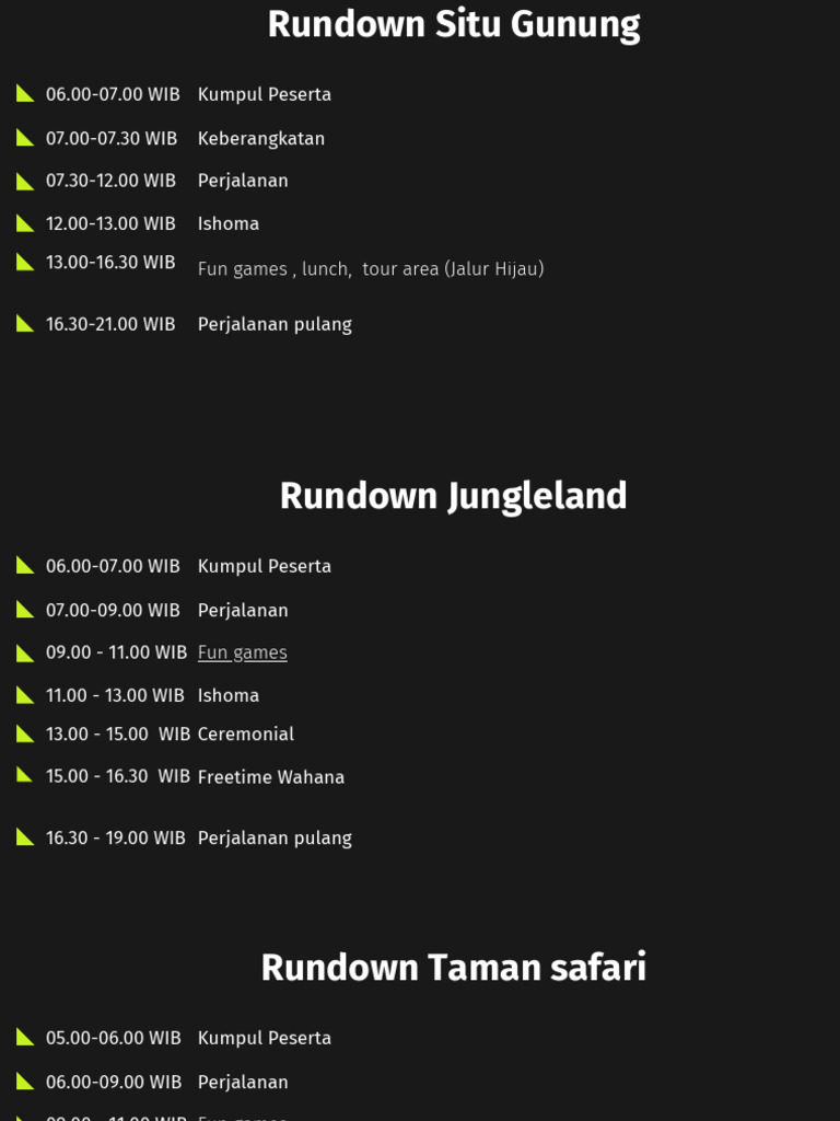 Outing Proposal 2023 | PDF