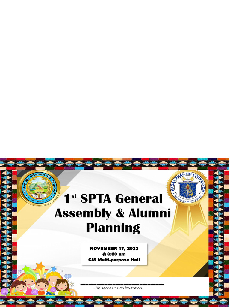 1ST SPTA General Assembly | PDF