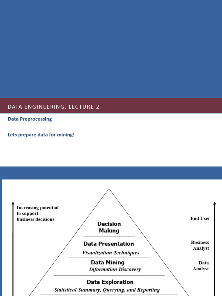 Lec2_Data preprocessing | PDF | Data | Information Science