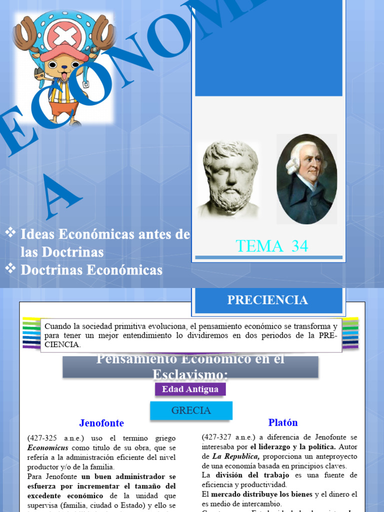 Tema 34 Doctrinas Economicas Arturito | PDF | Historia del pensamiento económico | Riqueza
