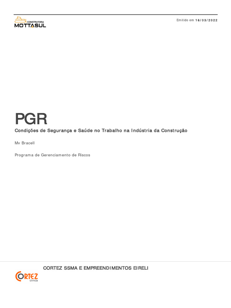 PGR - Bracell - Base 2022 - Assinado | PDF | Segurança e saúde ...