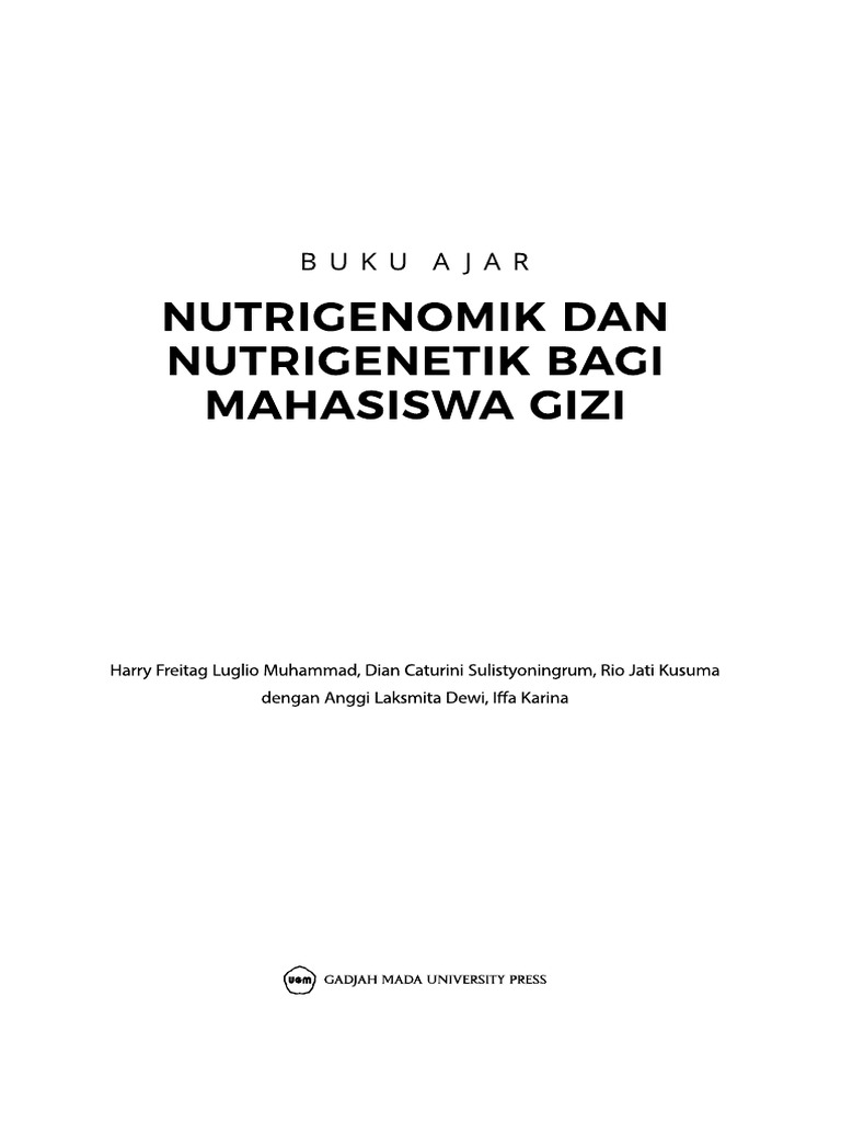 Buku Ajar Nutrigenomik dan Nutrigenetik | PDF | Pengembangan Diri