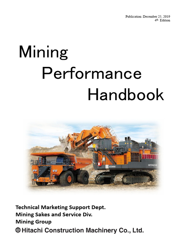 Hitachi Mining Performance Handbook | PDF | Loader (Equipment) | Engines