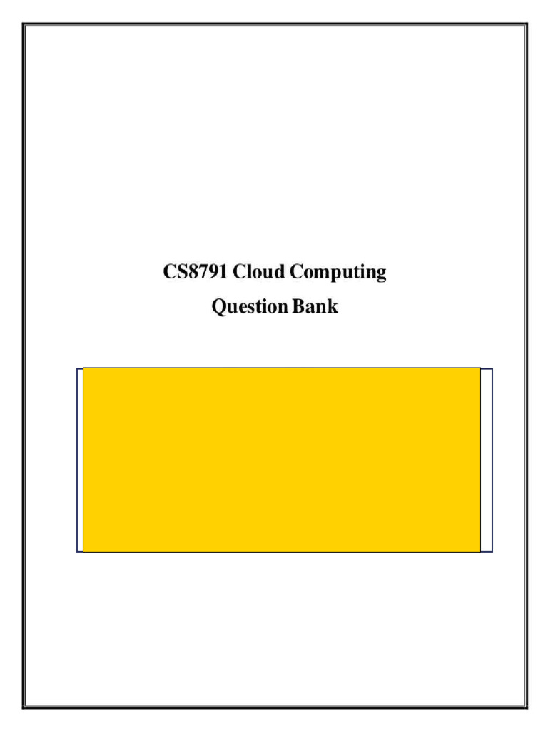 Cs8791 Cloud Two Marks Pdf Cloud Computing Service Oriented Architecture 