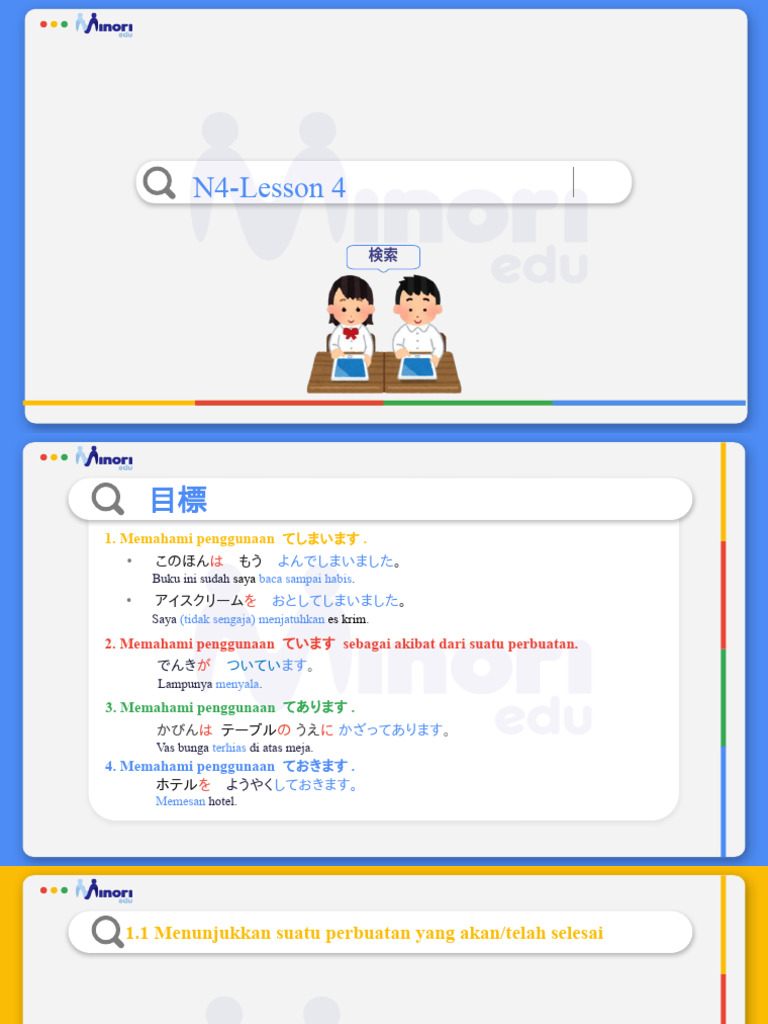 N4-Lesson 4 PPT Penjelasan | PDF