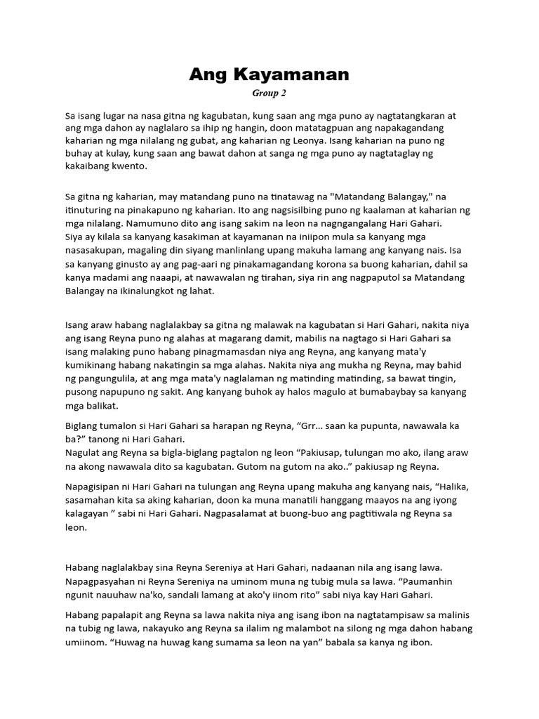 Filipino PABULA | PDF