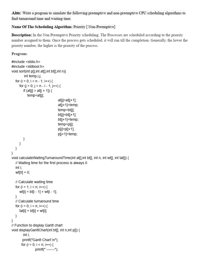 Os Lab - 5 | PDF | Scheduling (Computing) | Applied Mathematics