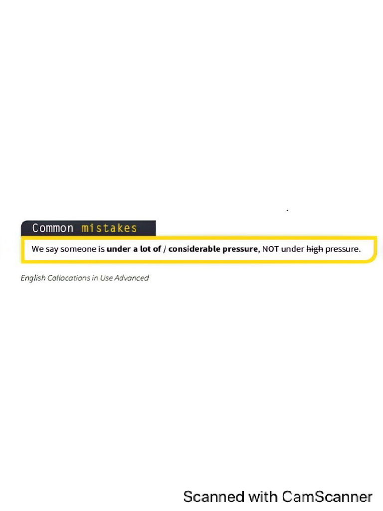 Common Mistakes | PDF