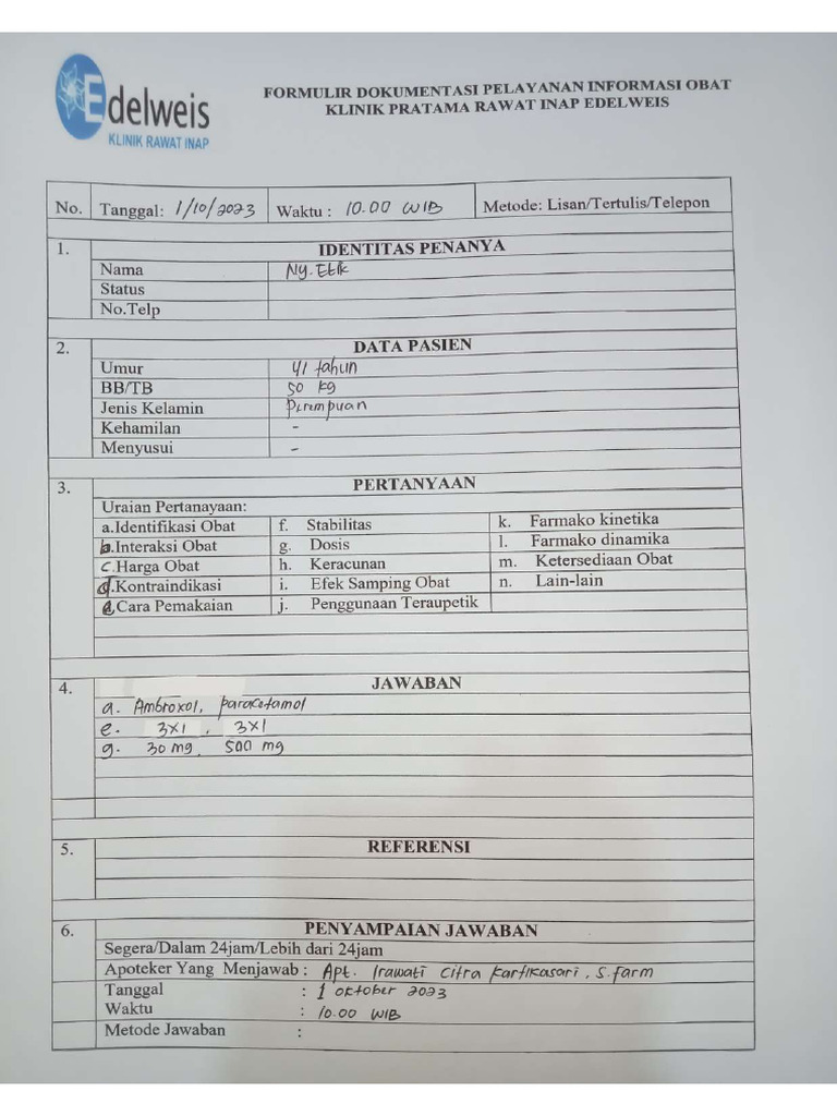 Bukti Form PIO | PDF