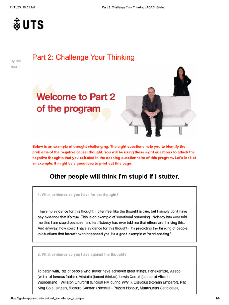1.challenge Your Thinking | PDF