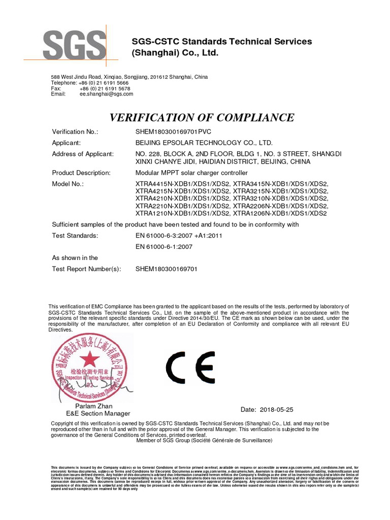 Emc Attestation of Conformity Shem180300169701pvc | PDF | Justice ...