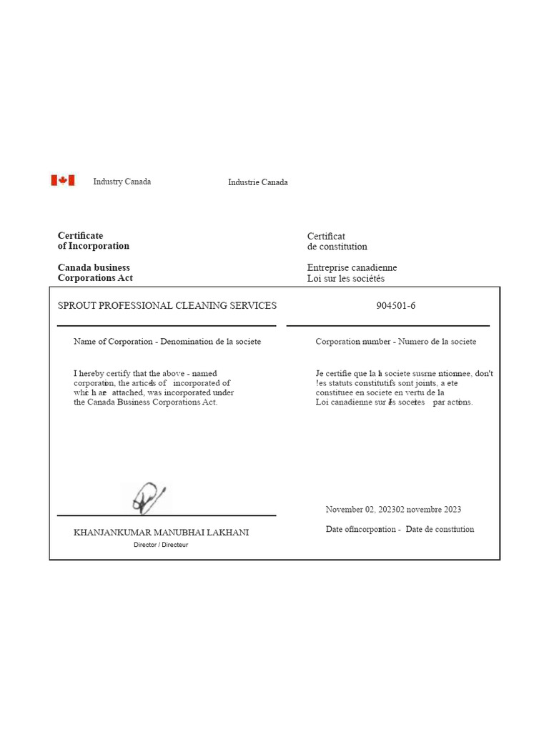 Sprout PCS in Corporation | PDF