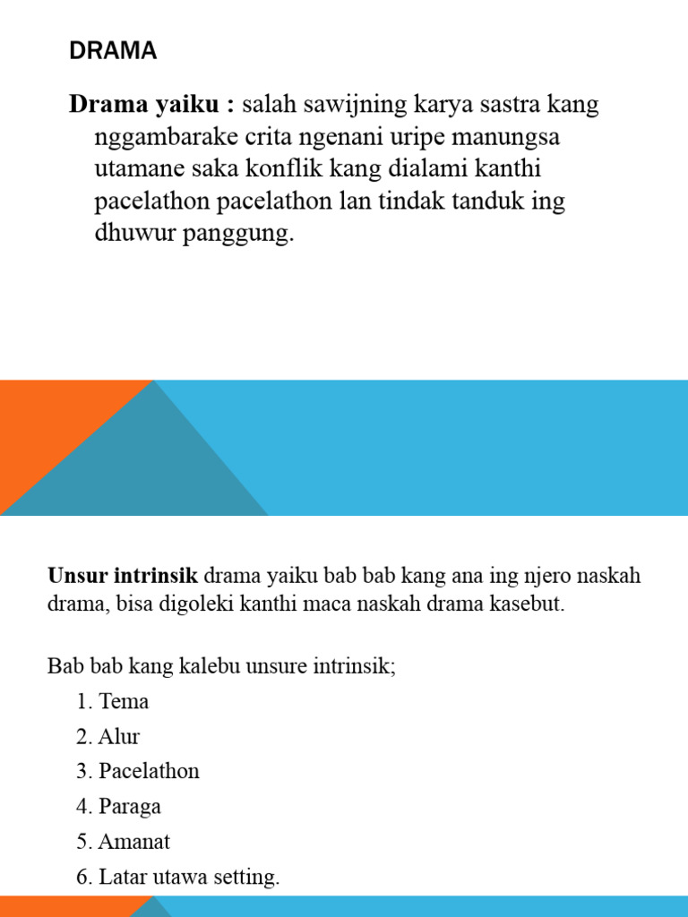 Bhs Daerah Drama | PDF