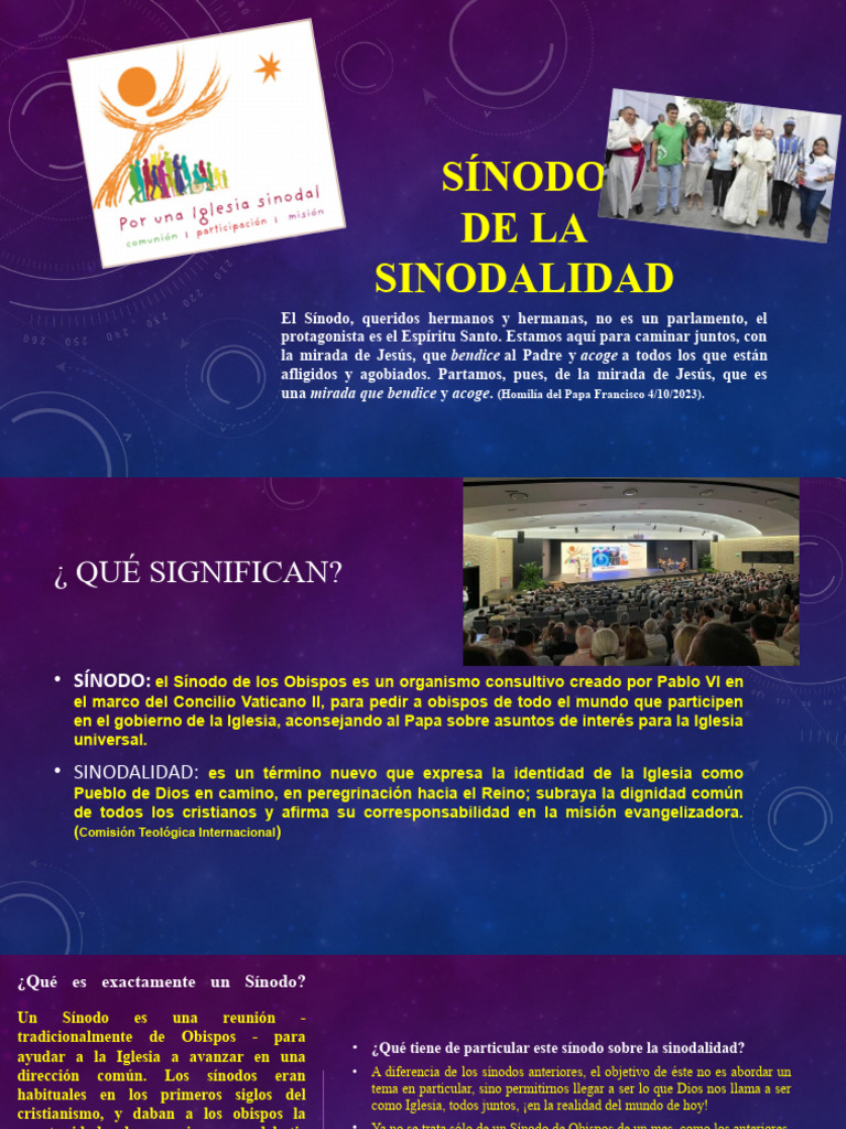 Charla Sínodo Sinodalidad | PDF | Sínodo | Iglesia Católica