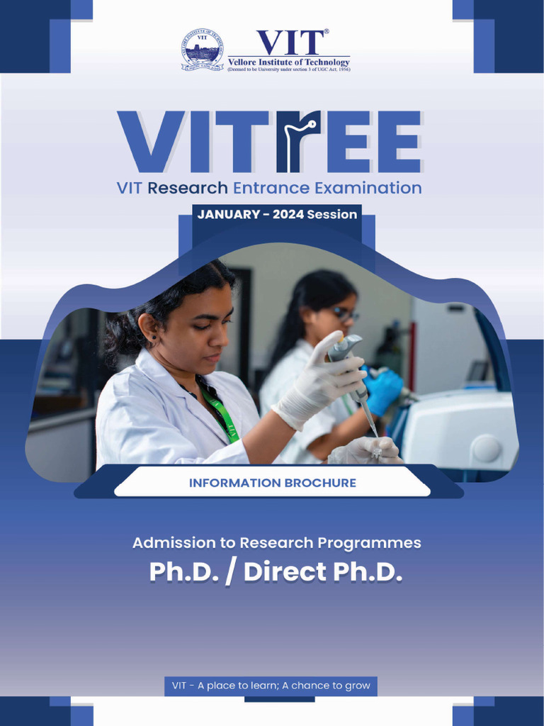 VITREE 2024 Information Brochure | PDF | Academic Degree | Master Of ...
