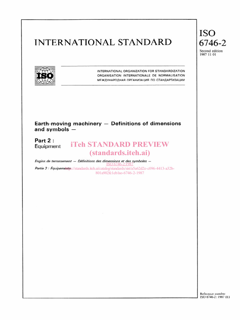 Iso 6746 2 1987 | PDF | International Organization For Standardization ...