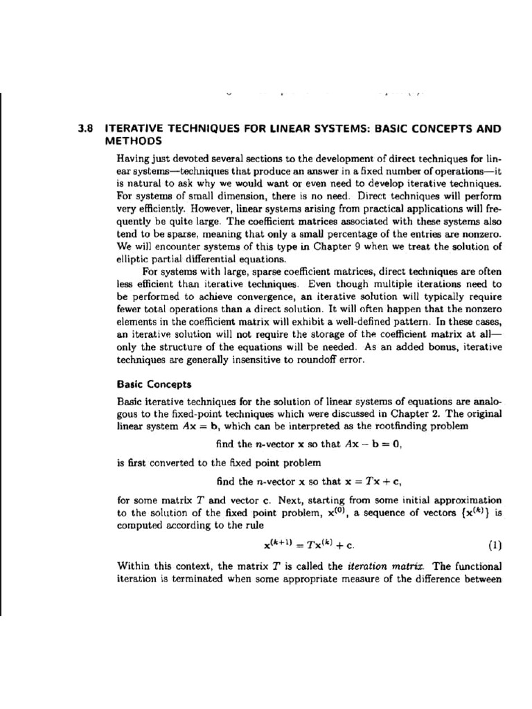 Section-3.8 Gauss Jacobi | PDF | Matrix (Mathematics) | System Of Linear Equations