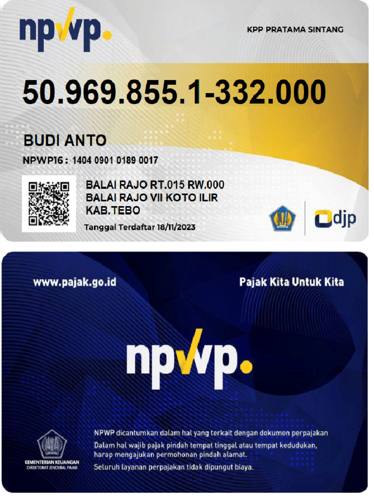 NPWP BUDI | PDF
