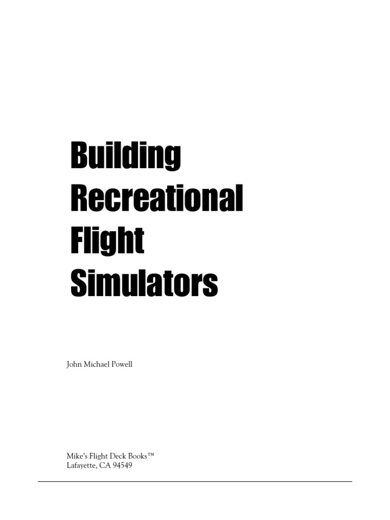 Building Recreational Flight Simulators - Mike's Flight Deck | PDF ...