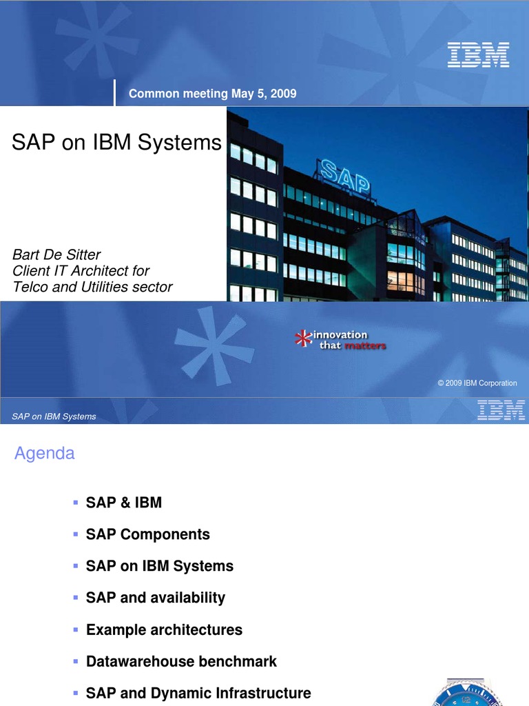 SAP On IBM Systems | PDF | Sap Se | Virtualization
