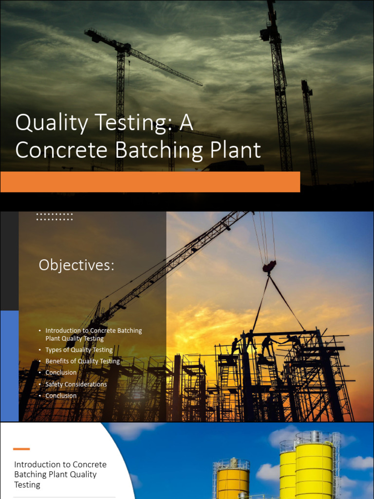 Batching Plant - Cement & Concrete Quality Test | Download Free PDF ...