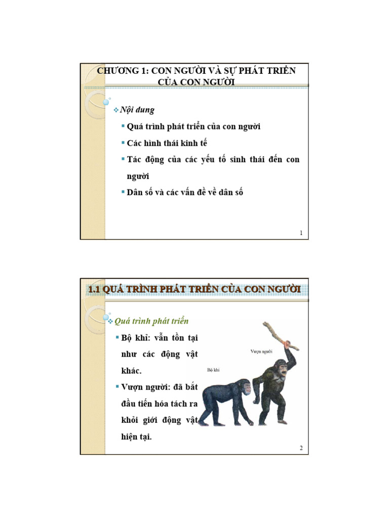 Chuong 1 - Con Nguoi Va Su Phat Trien Cua Con Nguoi | PDF
