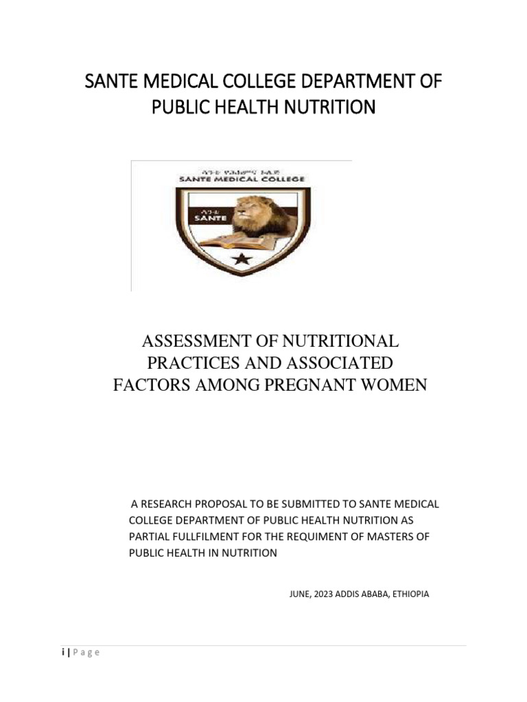 Nutritional Practices in Pregnant Women | PDF | Pregnancy | Maternal Health