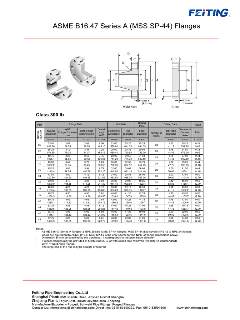 ASME B16.47 - Serie A | PDF | Manufactured Goods | Building Materials