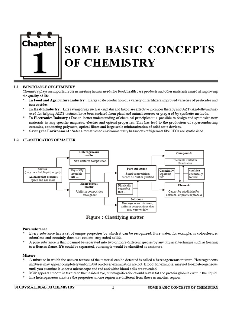 Xi Chem CH 1 | PDF | Significant Figures | Mole (Unit)