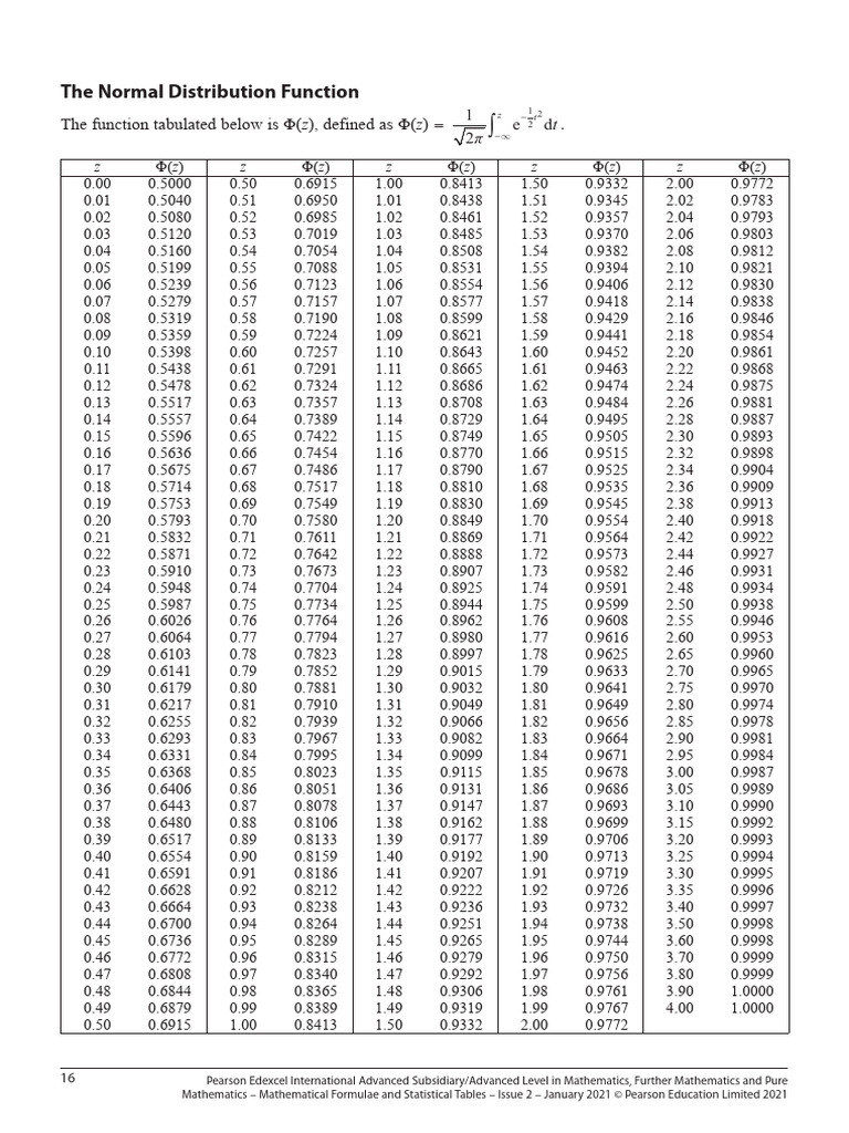 IAL-Mathematics-Formula-Book (Binomial) | PDF | Mathematics ...