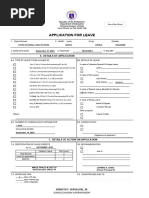 CS Form No. 6 Revised 2020 Application For Leave Fillable | PDF | Parental Leave | Sick Leave