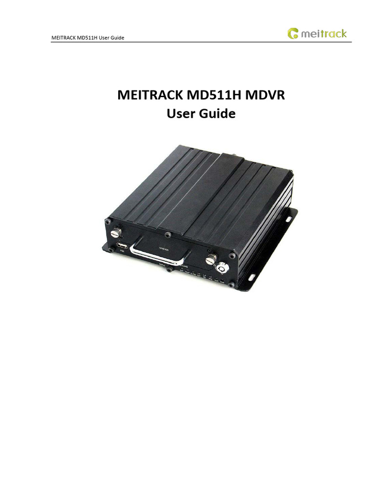 Meitrack Md511h MDVR User Guide | PDF | Computer Network | World Wide Web