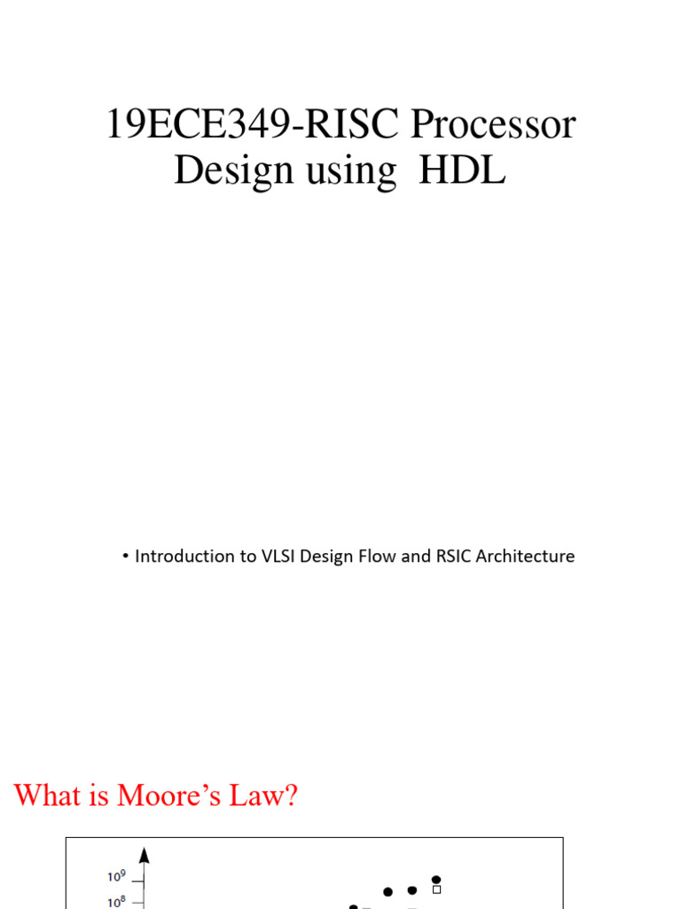 19ECE349-RISC Processor Design Using HDL | PDF | Field Programmable Gate Array | System On A Chip