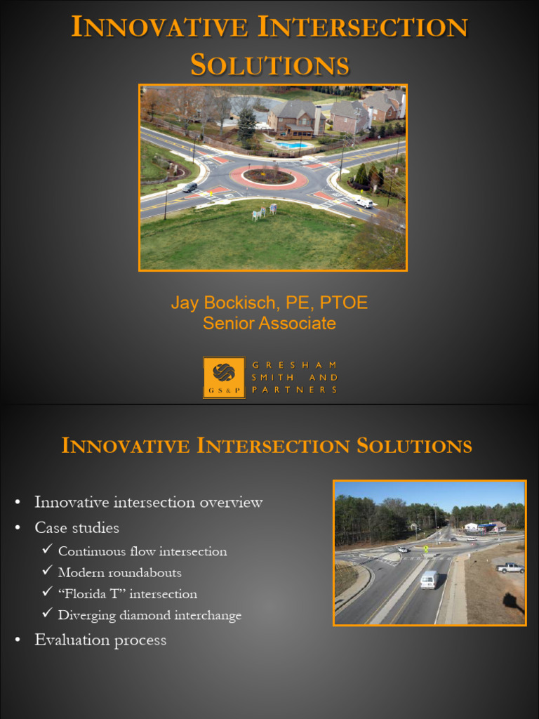 S4-Innovative Intersection Solution | PDF | Intersection (Road ...