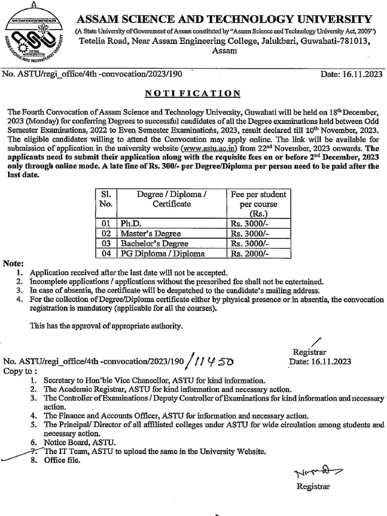 Convocation Notice - 16 11 23 | PDF